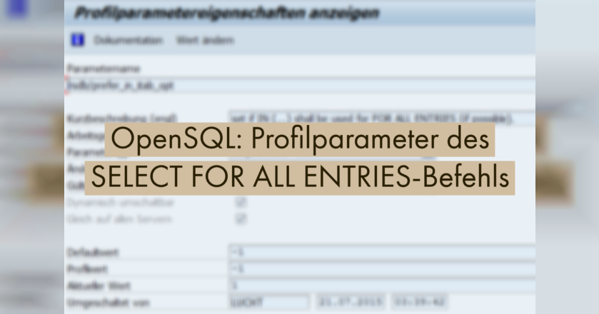 OpenSQL: Übersicht über SELECT-Befehle