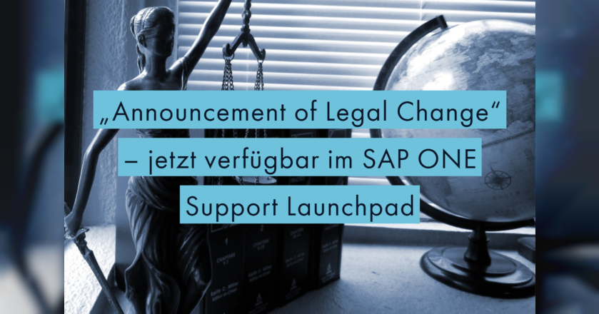 „Announcement of Legal Change“ – jetzt verfügbar