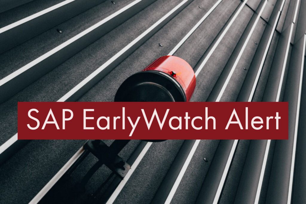 SAP EarlyWatch Alert | RZ10