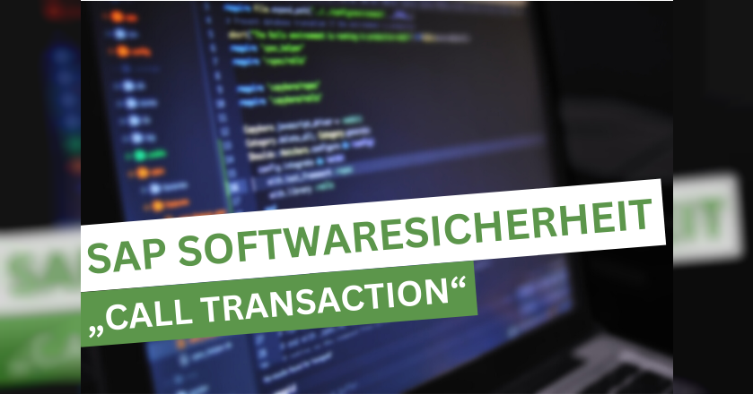 SAP Softwaresicherheit: Optionen und Risiken bei „Call Transaction“